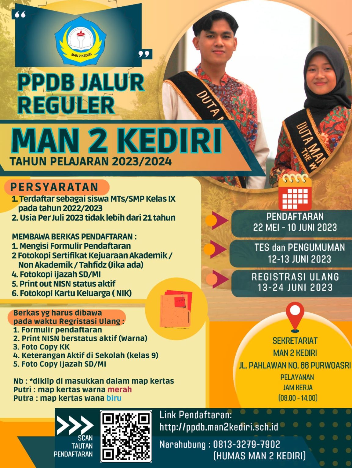 PPDB Tahun 2023/2024 – MAN 2 KEDIRI